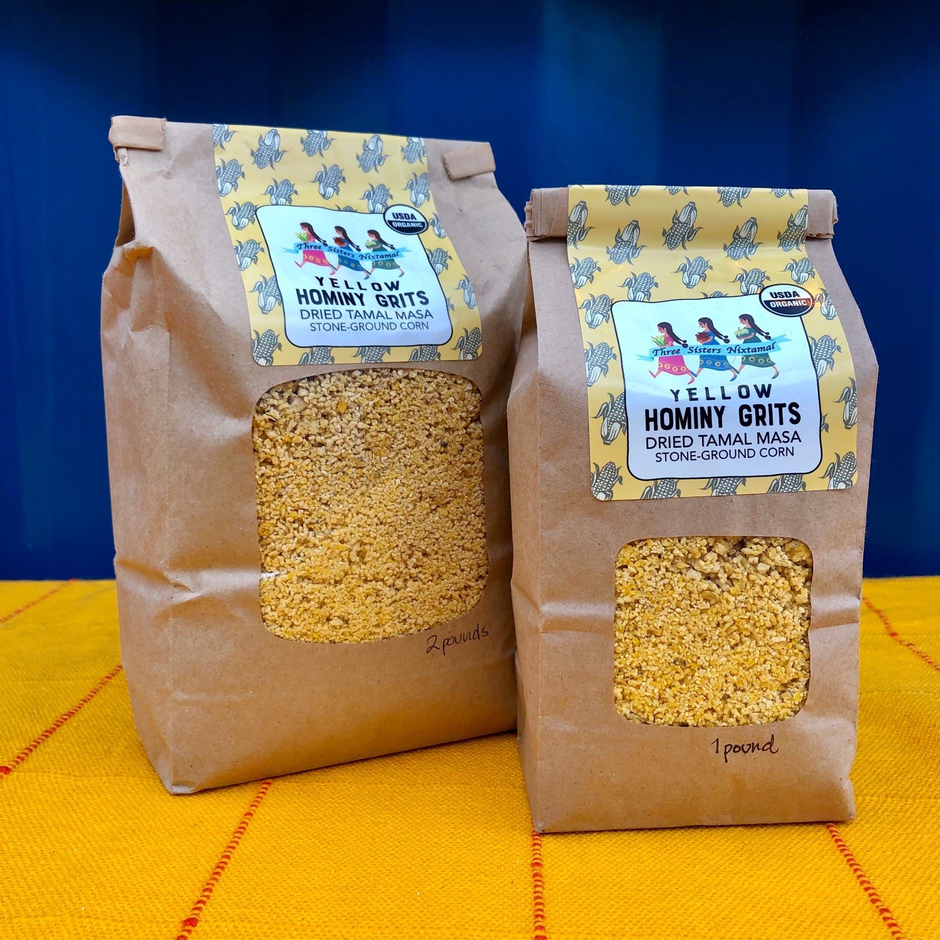 Hominy Grits Yellow Corn | Three Sisters Nixtamal